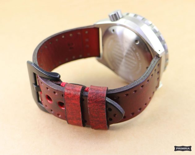 Vintage mens leather Porous watch straps rustic leather band 20mm 22mm ...