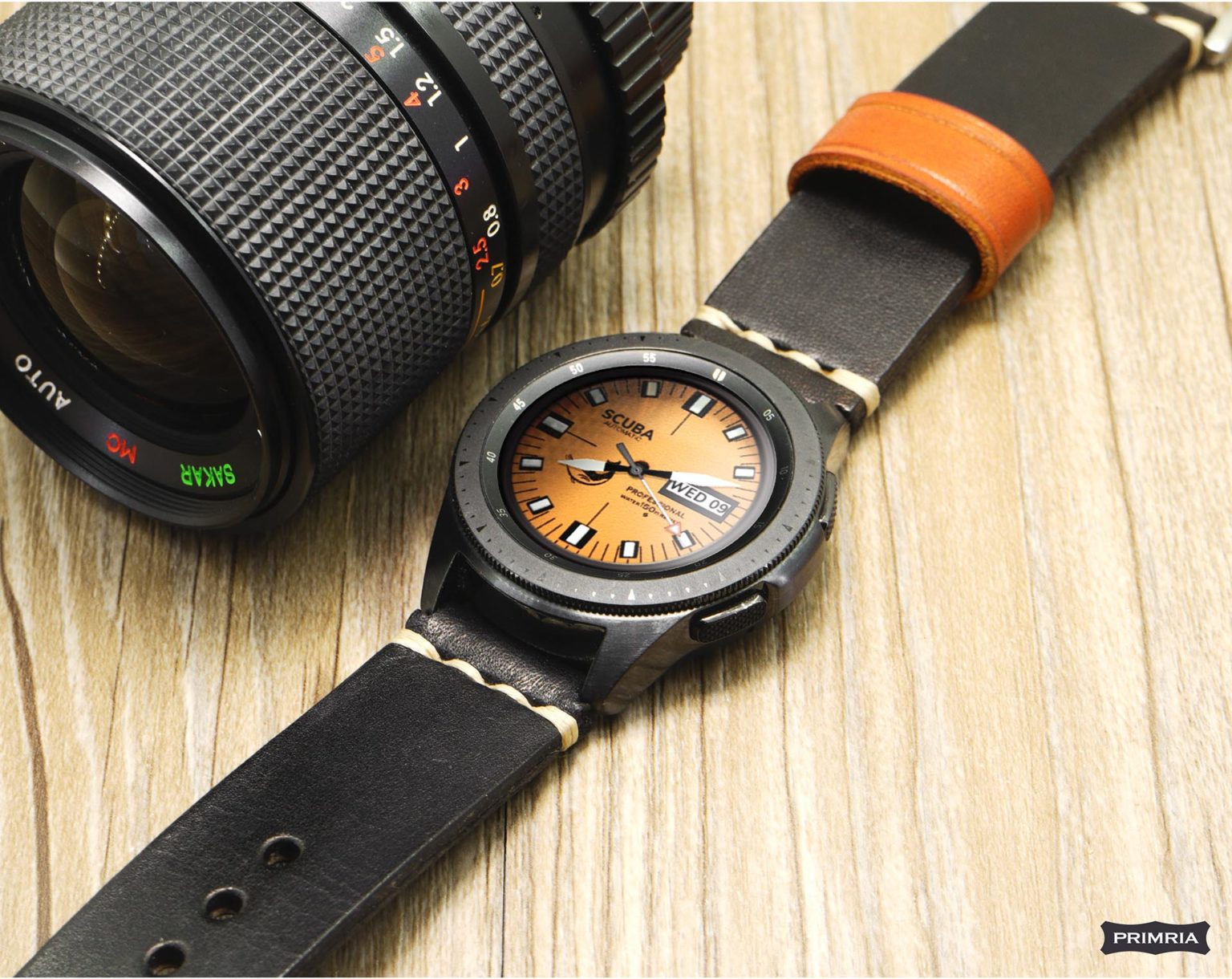 Galaxy Watch Wide Style Leather Watch Straps - Notched Ends 18mm 19mm ...