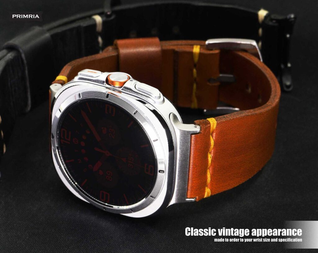 Samsung Galaxy Watch ULTRA Watch8 Classic Saddle Leather Straps Bands ...